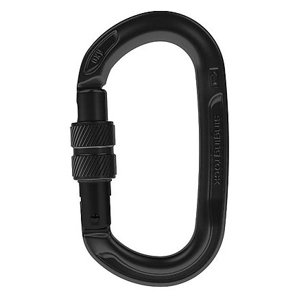 Carabinieră Singing Rock Oxy neagră cu filet | 4Camping.ro