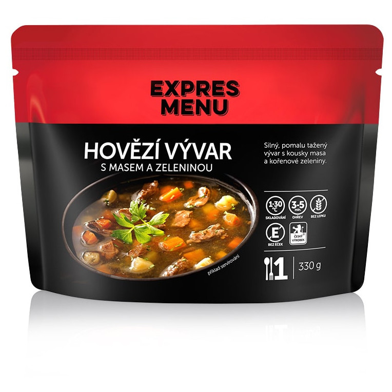 Supă Expres menu Supă de vită cu legume | 4Camping.ro